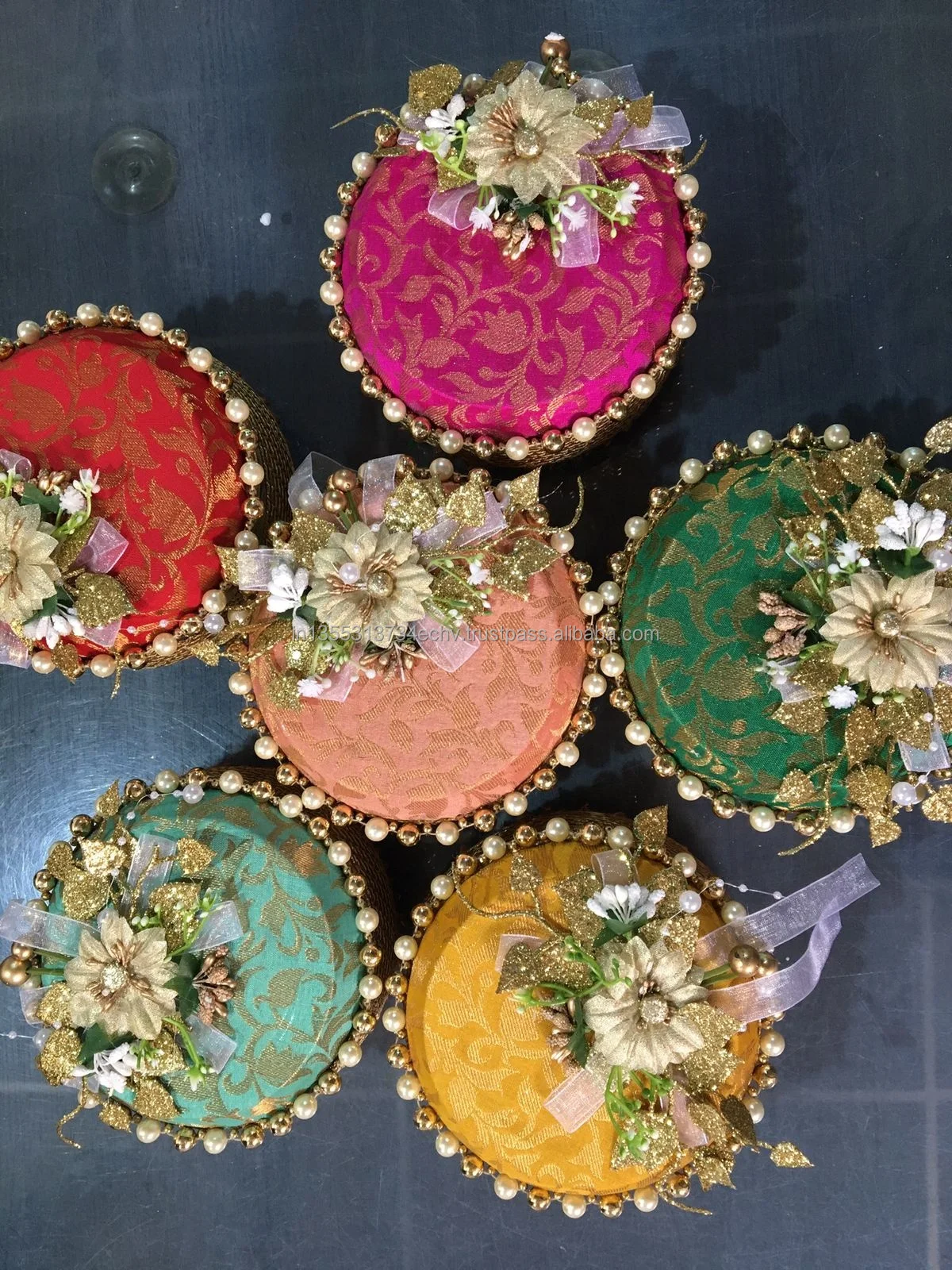 Handmade Indian Decorative Sweet Steel Box - Wedding Favor