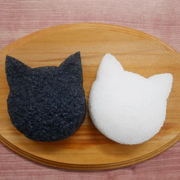 Cat Shaped Japanese Bath Sponges Skin Care Tools Facial Cleansing Face ...