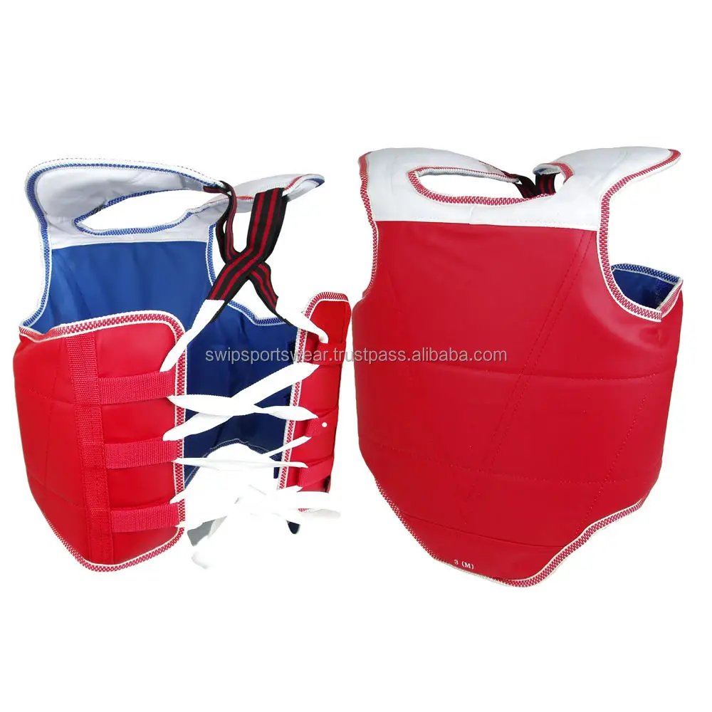 High Quality PU Leather Boxing Chest Guard Kick Boxing MMA Martial Arts ...