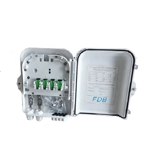 Outdoor Terminal Box 16 Cores+fiber Optic Termination Box Pole Mounted+optical Fdb Terminal Box ...