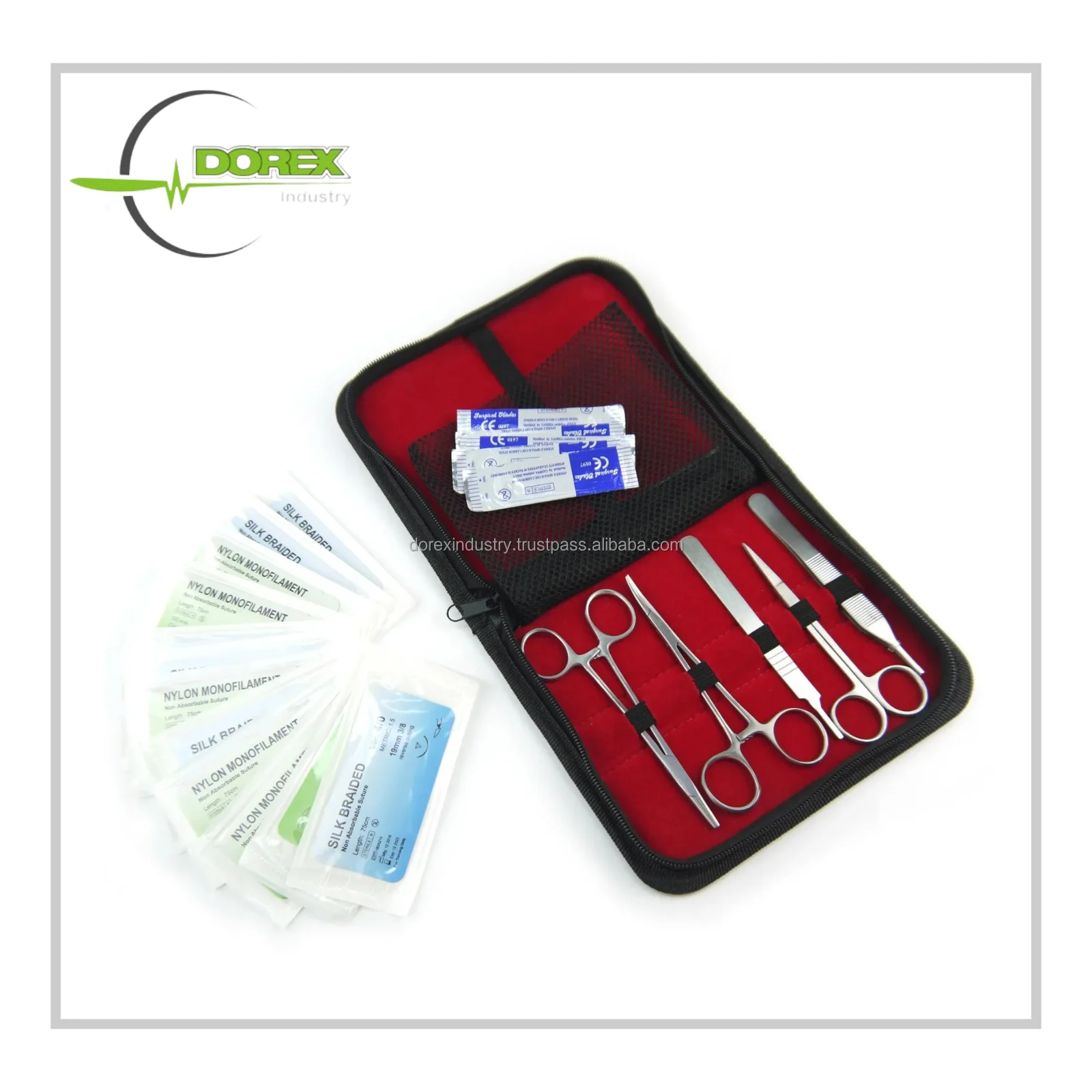Complete Suture Practice Kit For Suture Training,Including Large Silicone Suture Pad - Buy ...