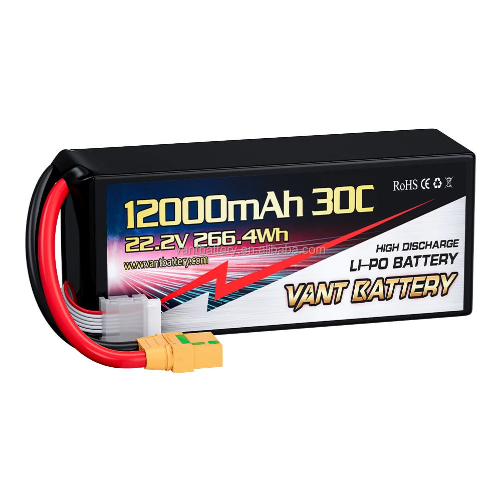 VANT FPV Battery Drone Battery 6S 22.2V 12000mAh 30C with XT90-S ...