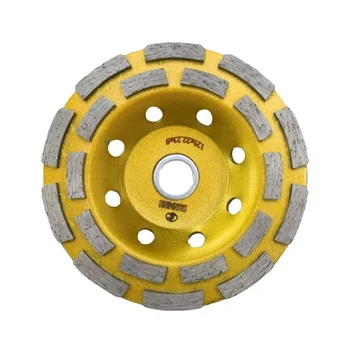 125mm Double Row Diamond Cup Grinding Wheels Disc For Wheel Diamond ...