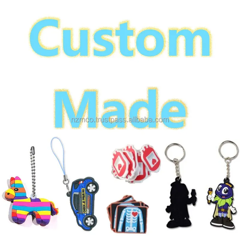 Custom Wholesale Personalized 2d 3d Key Holder Shaped Key Chains Soft ...