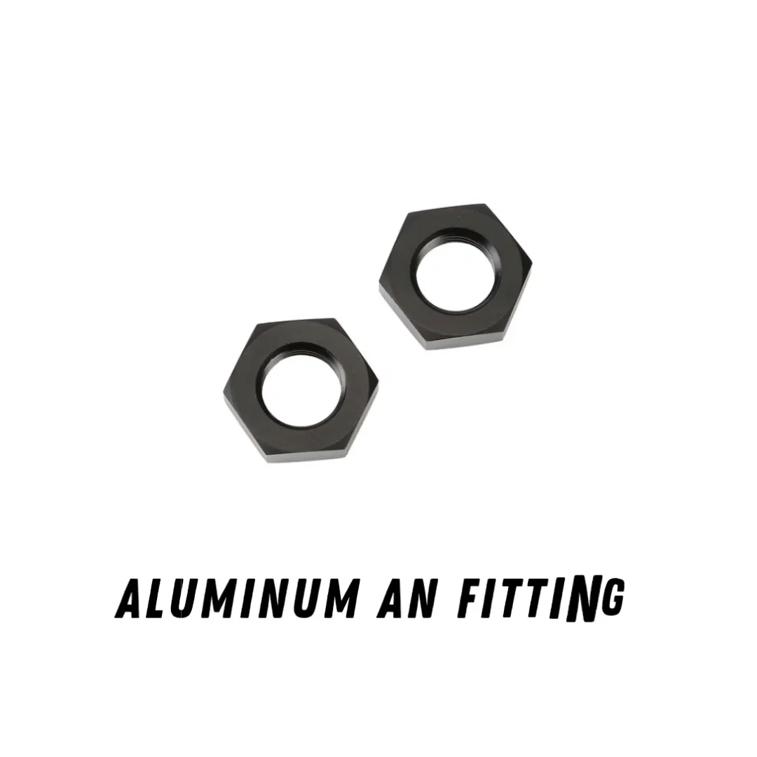 Anodized Black An Fitting Locking Nut Universal Aluminum Fastener Jam ...