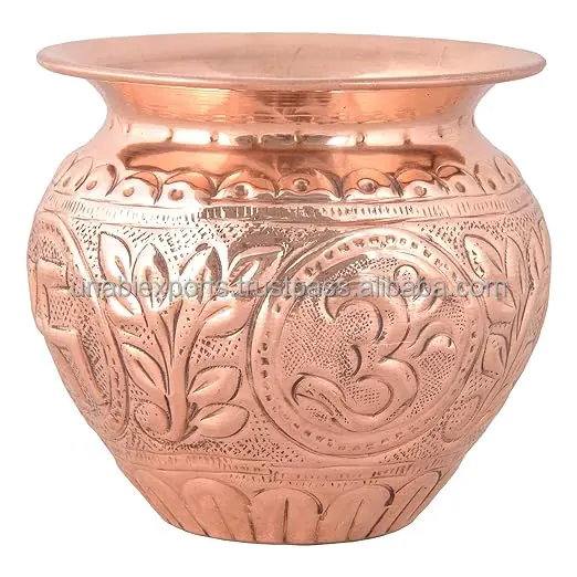 High Quality Premium Copper Pooja Lota Classic Water Pot for Weddings ...