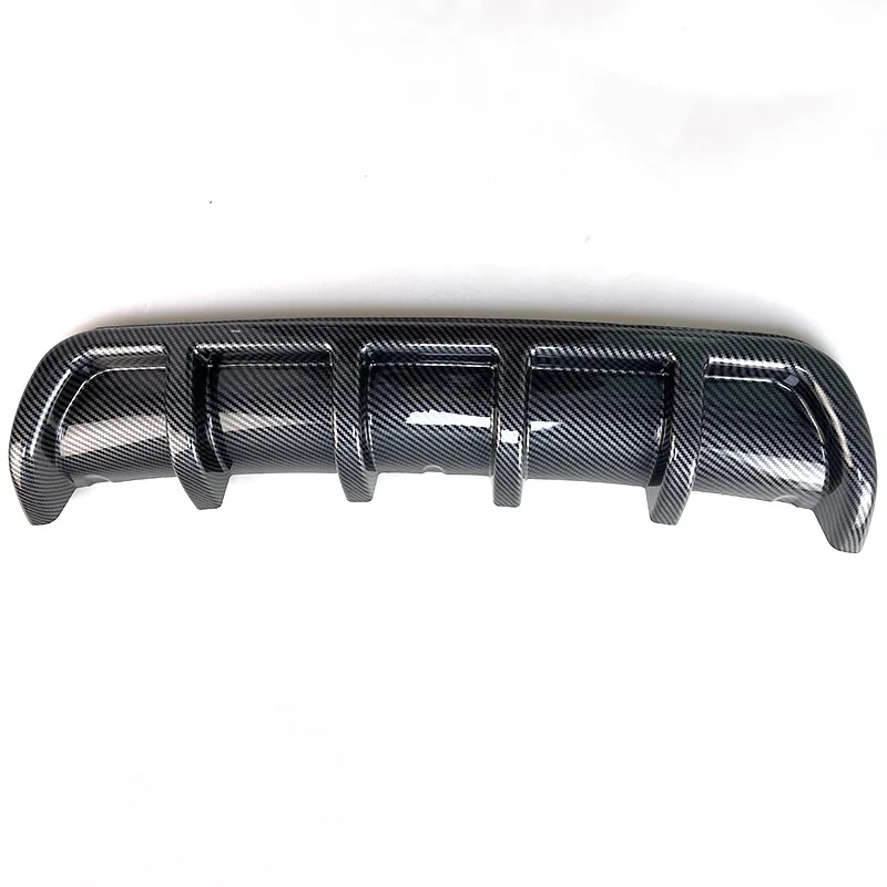 Universal Bright Carbon Fiber Car Rear Bumper Body Kit Shark Fin Chin ...