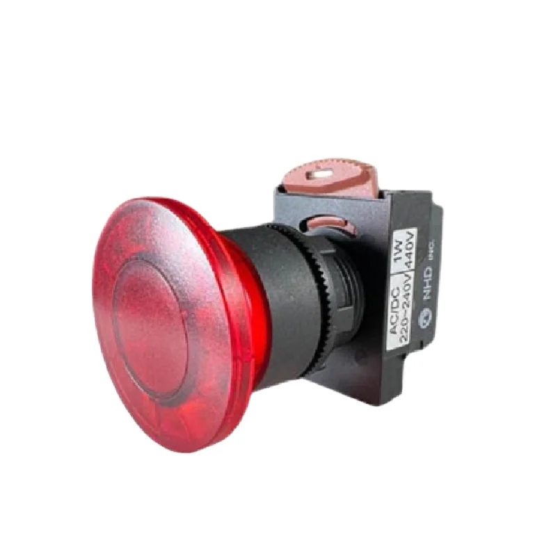 Illuminated Push Button Switch Mushroom Head 1a1b - Buy Illuminated ...