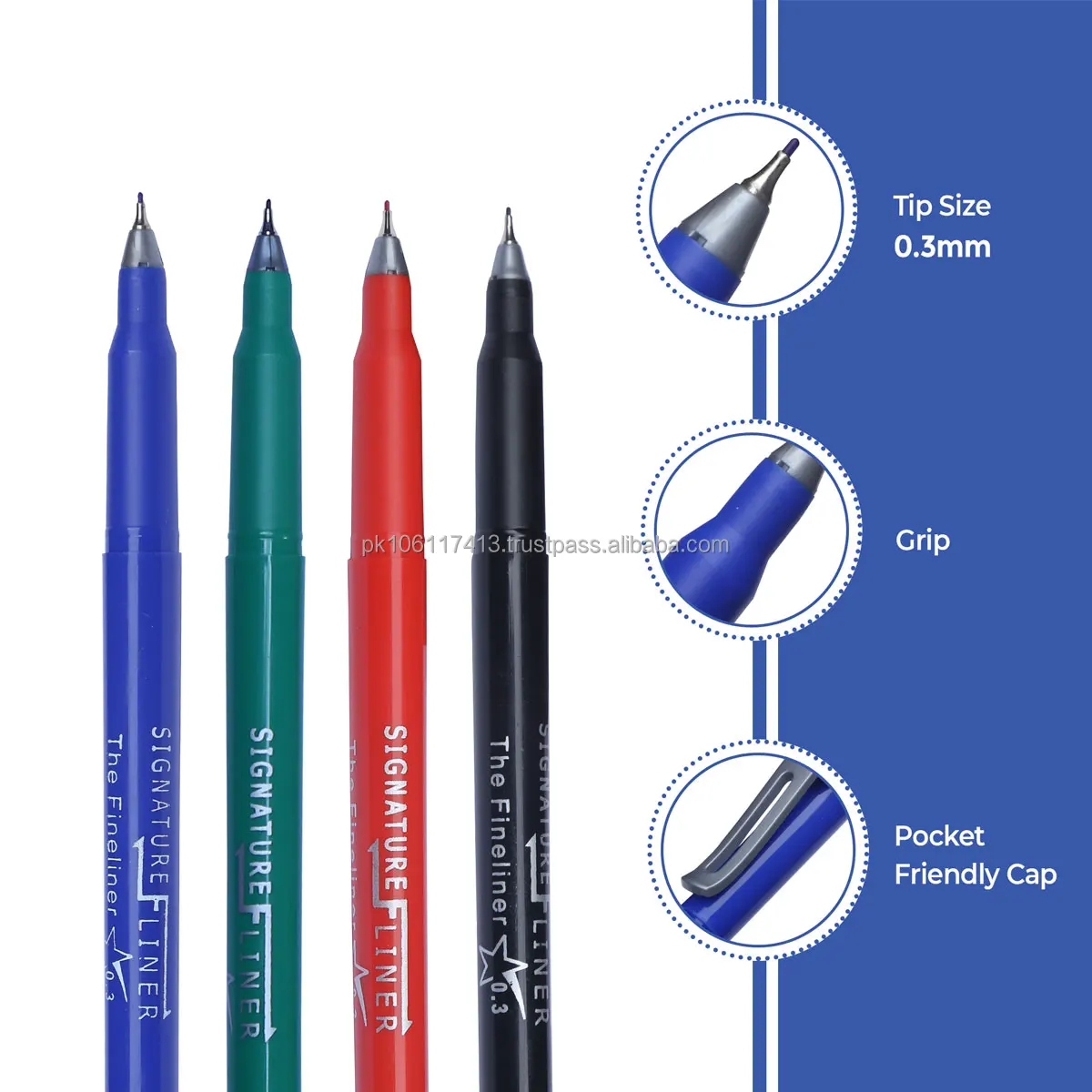 Factory Made Affordable Price Customisable Fine Liner Fiber Tip Pens ...