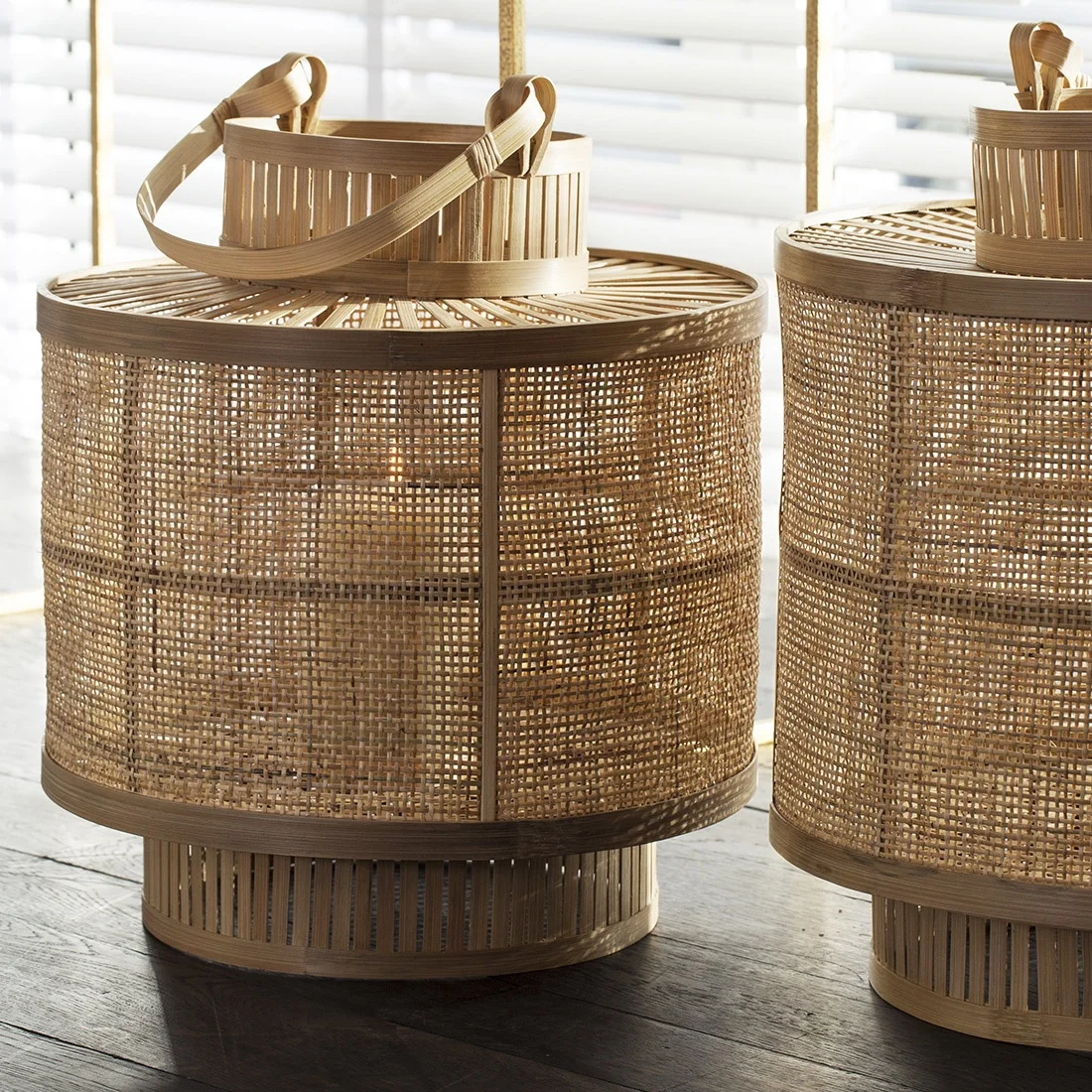 Elegant Rattan Cane Lanterns - Perfect for Weddings & Home