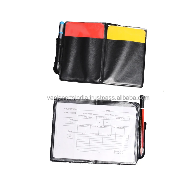 Superior Quality Referee Warning Wallet Red And Yellow Card - Buy ...