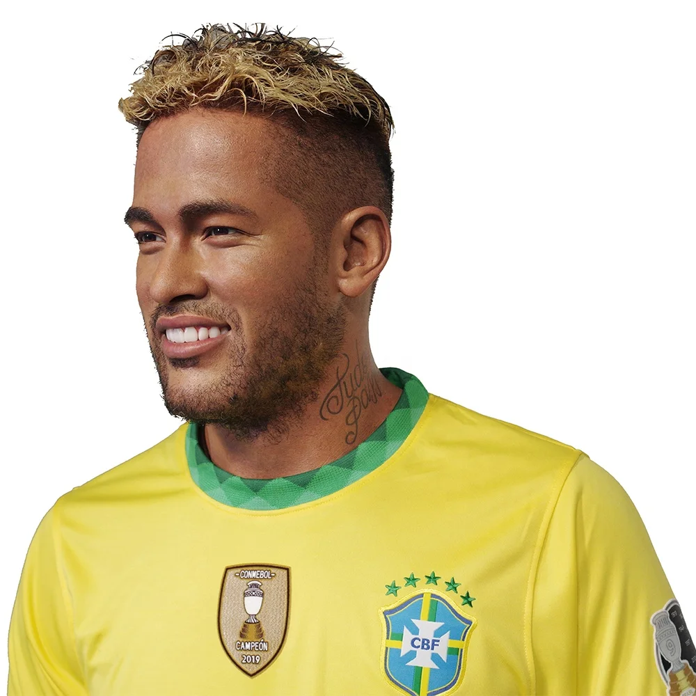 Qatar 2022 Life Size Hyper Realistic Football Player Neymar Wax ...