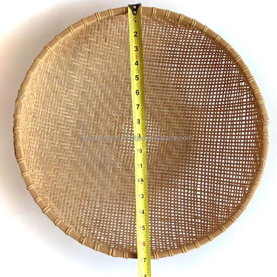 Famous in Vietnam With Rattan Winnowing Basket Bowl Large Woven Bamboo ...