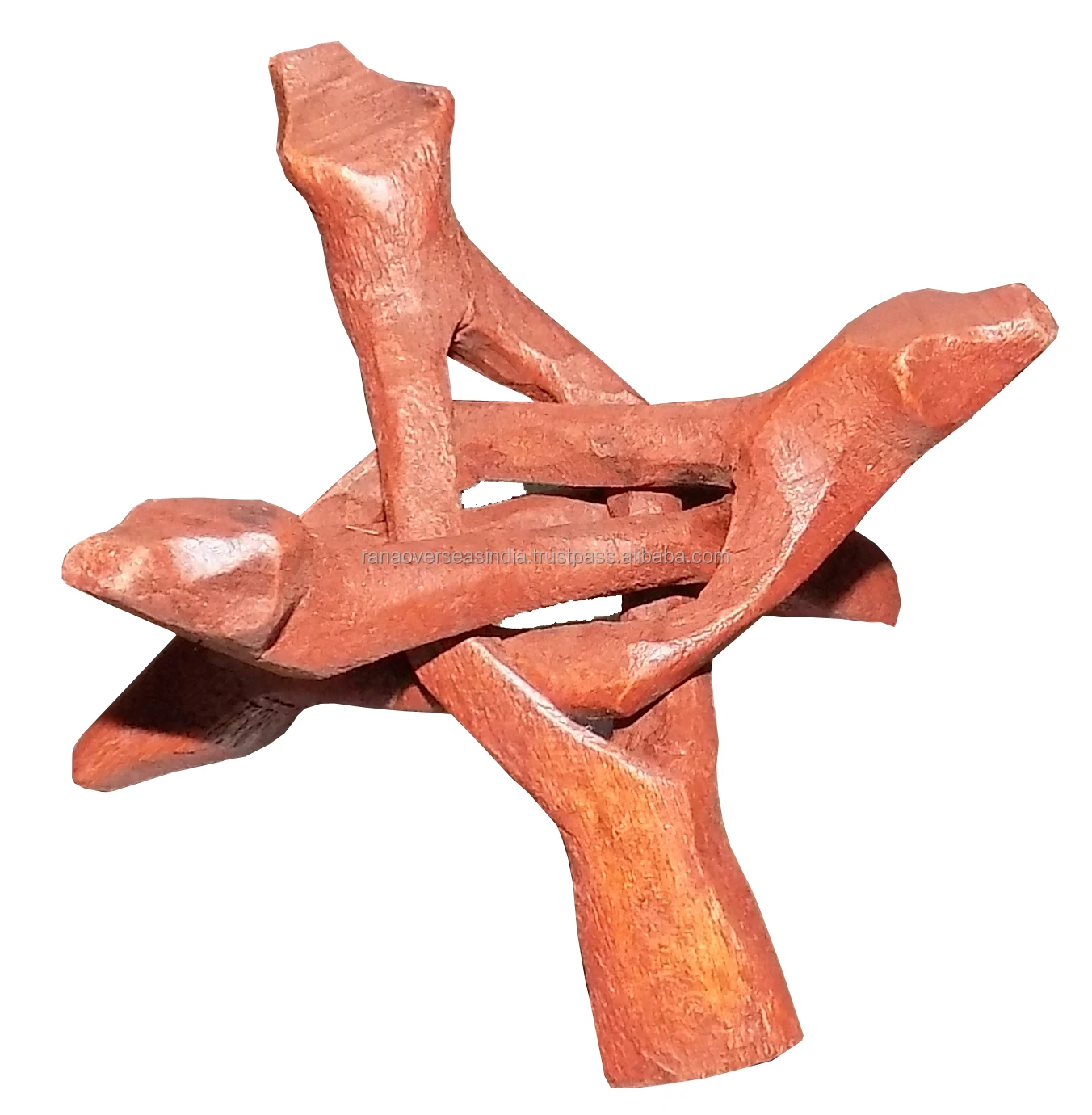 Abalone Shell Display - Wooden Tripod Stands for Smudging