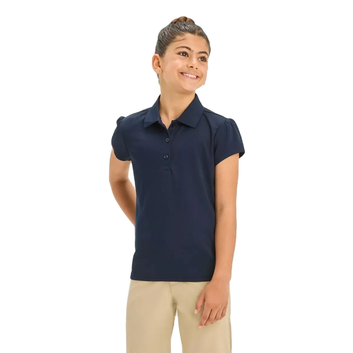 Wholesale Customized Summer Girl Student School Uniform Shirts ...