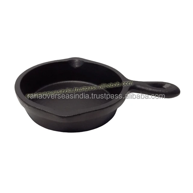 Durable & Stylish Mini Cast Iron Frying Pan with Double Drip Spouts ...