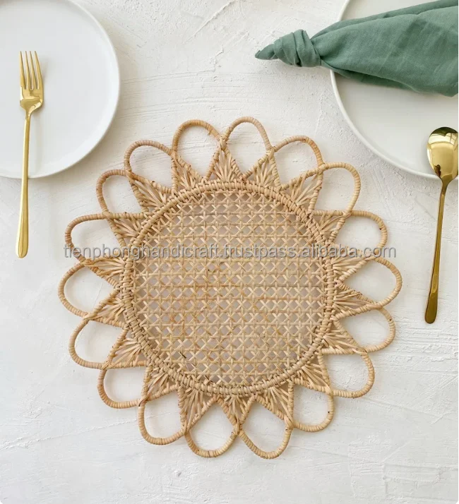 Wicker Rattan Placemats - Sustainable Home Decor
