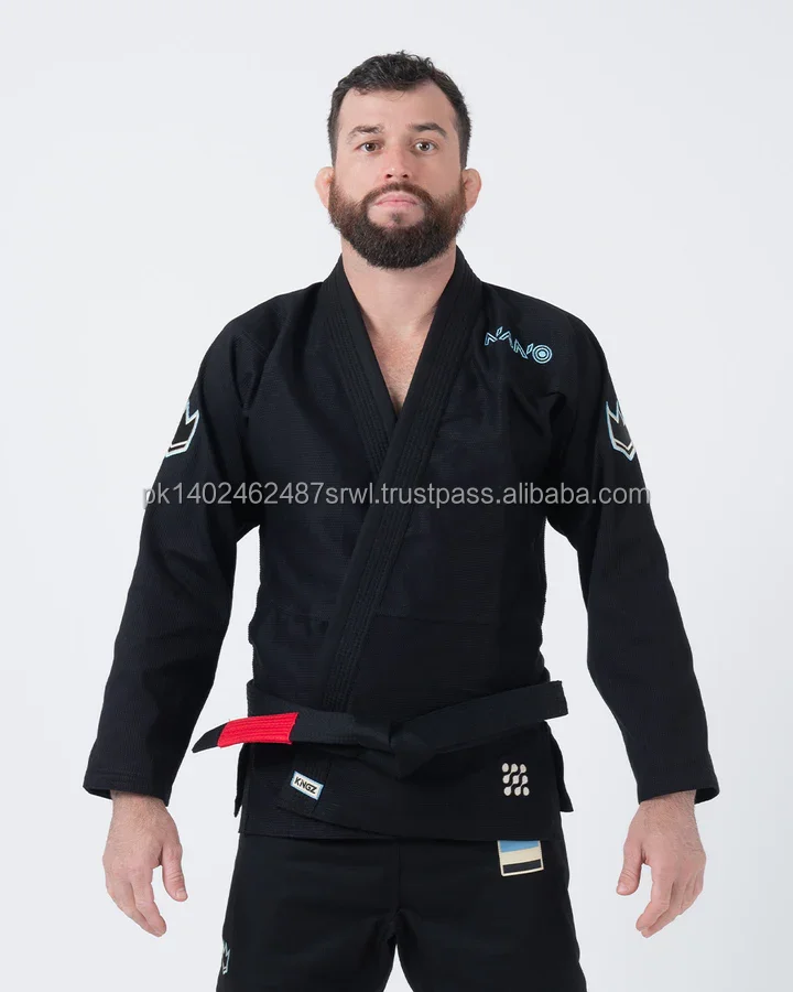 Latest Design Jiu Jitsu Uniform Made In 100% Cotton Black Color Adult ...