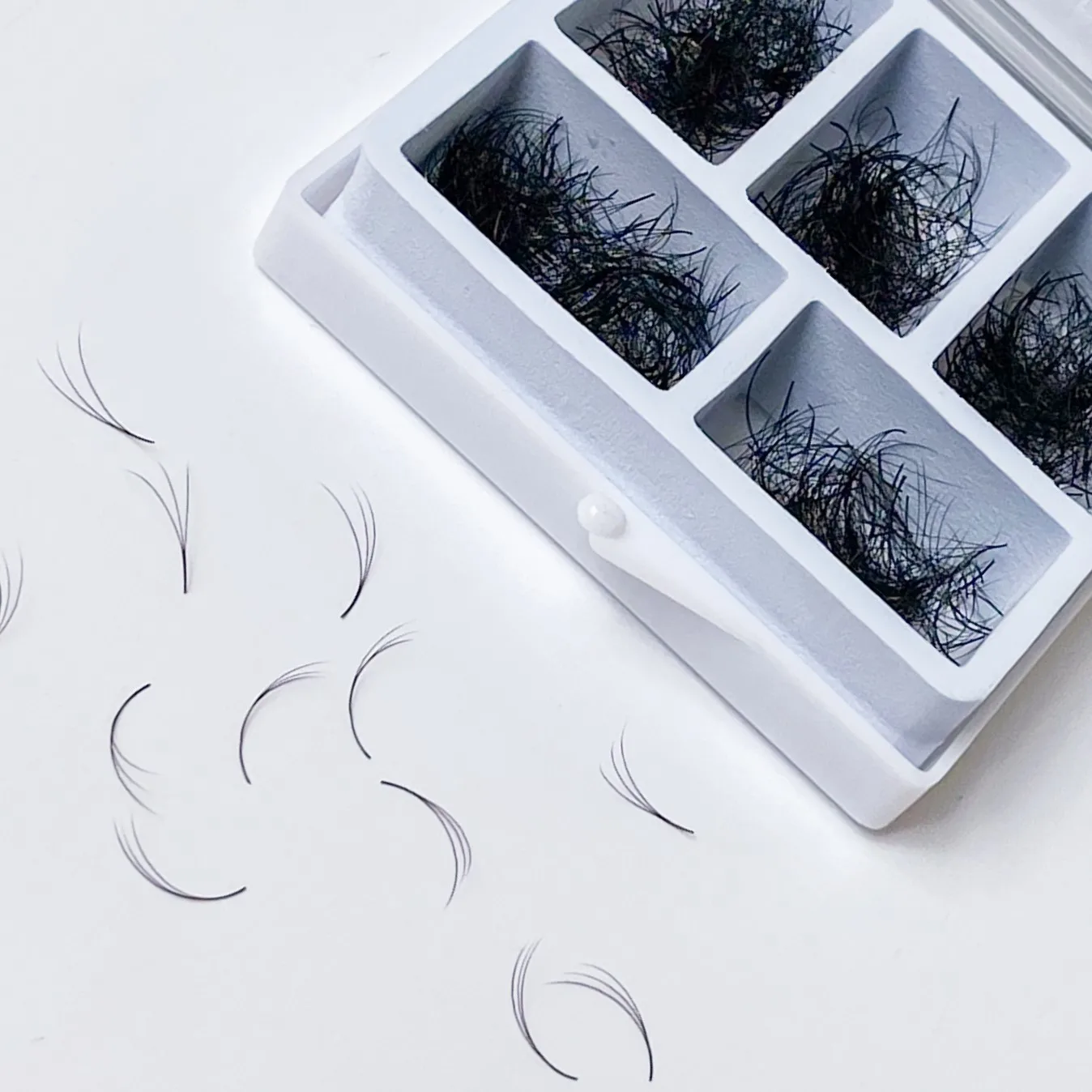 Factory 3d Loose Fan Eyelash 0.07 D Curl 11mm Luxurious Premade ...