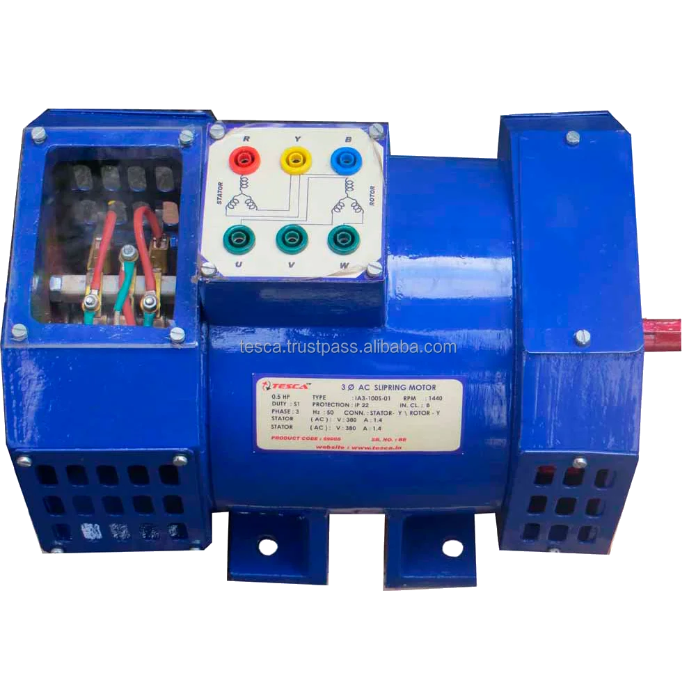 Industrial/educational Model 3 Phase Wound Rotor Slipring Motor - Buy ...