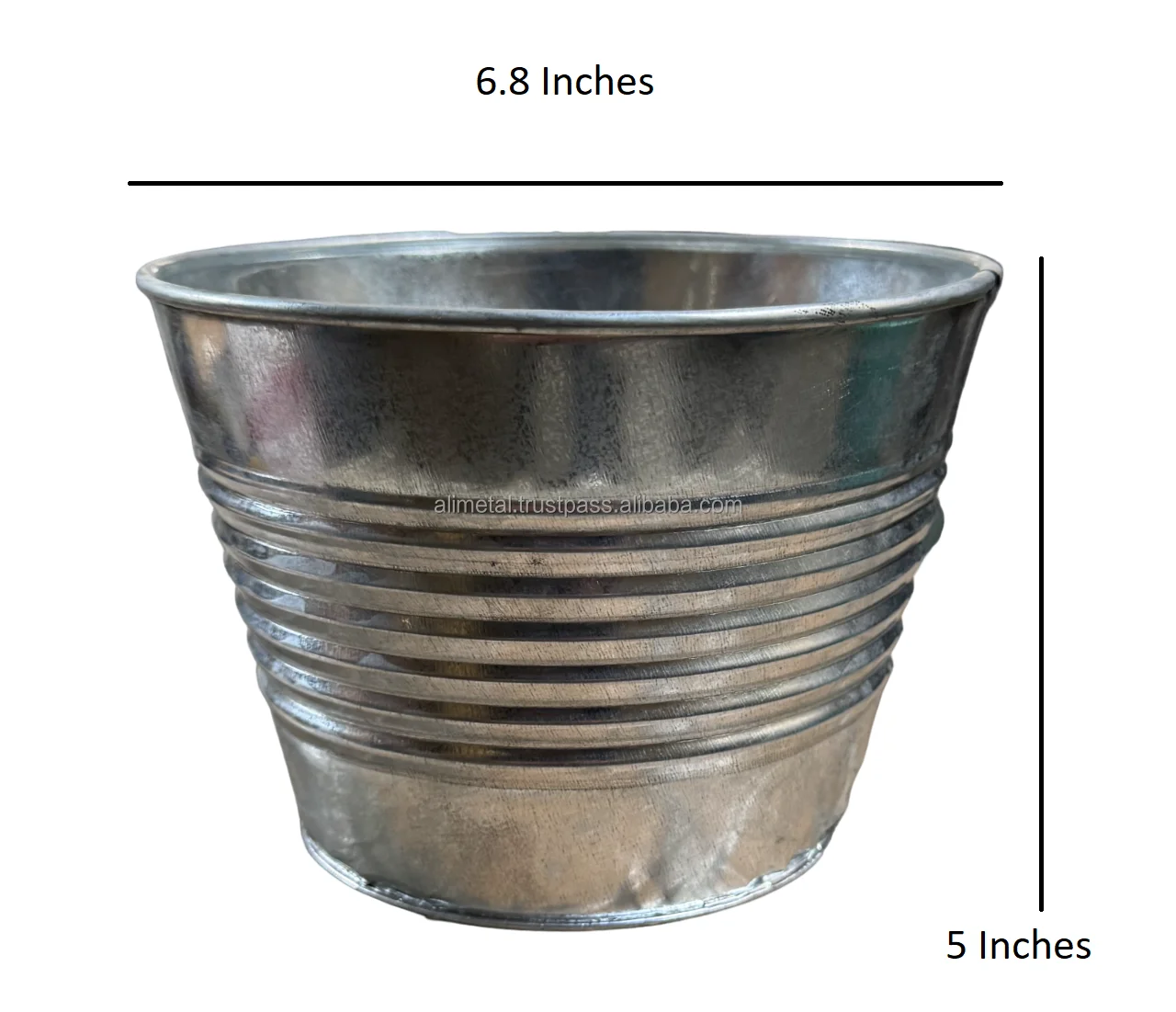 Mini Galvanized Metal Planter for Balcony Garden Indoor outdoor ...