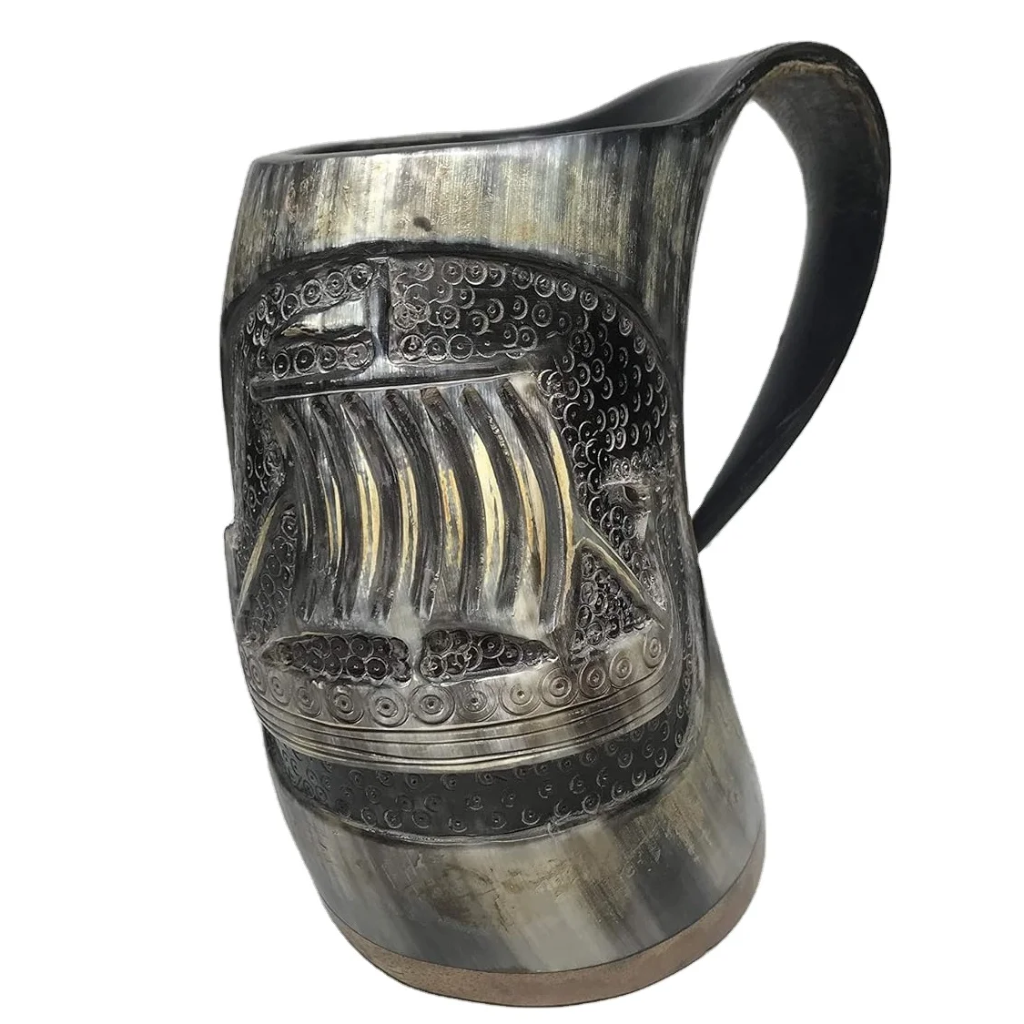 medieval viking drinking horn mug beer wine mead ale medieval tankard ...