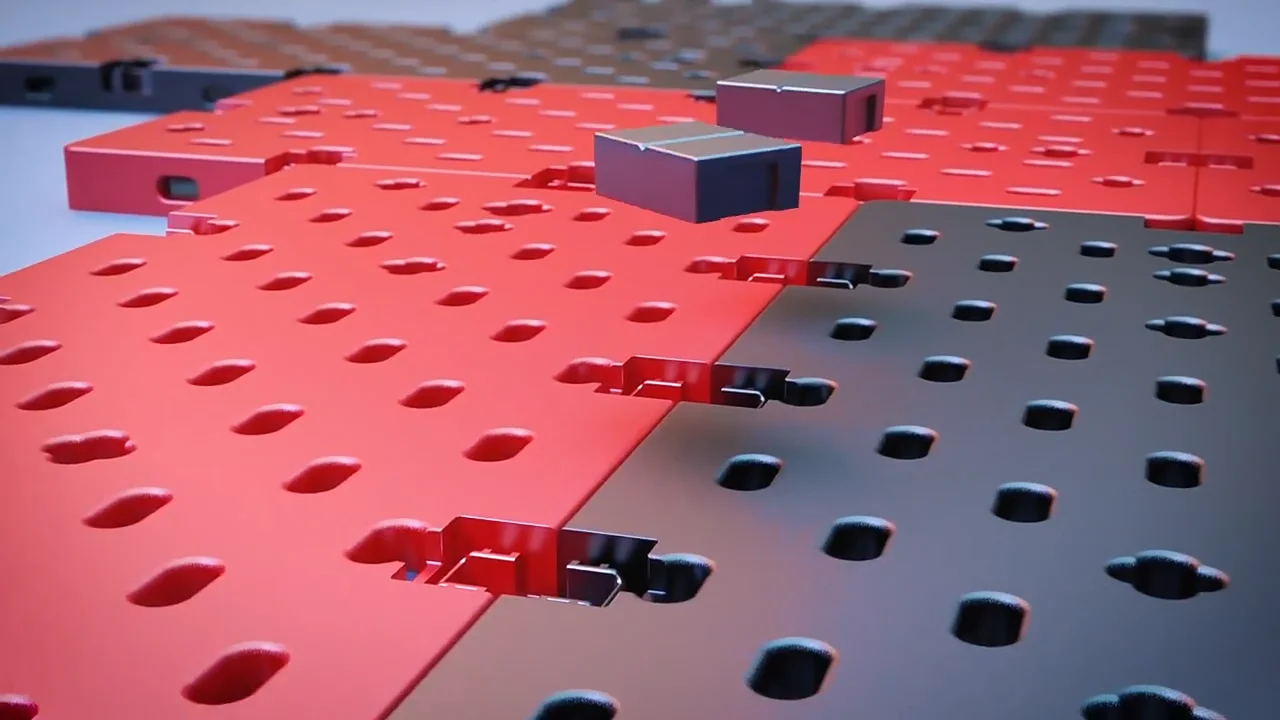 GPB-01 Modular Metal Gaming Pegboard Organization Wall Mount Organizer ...