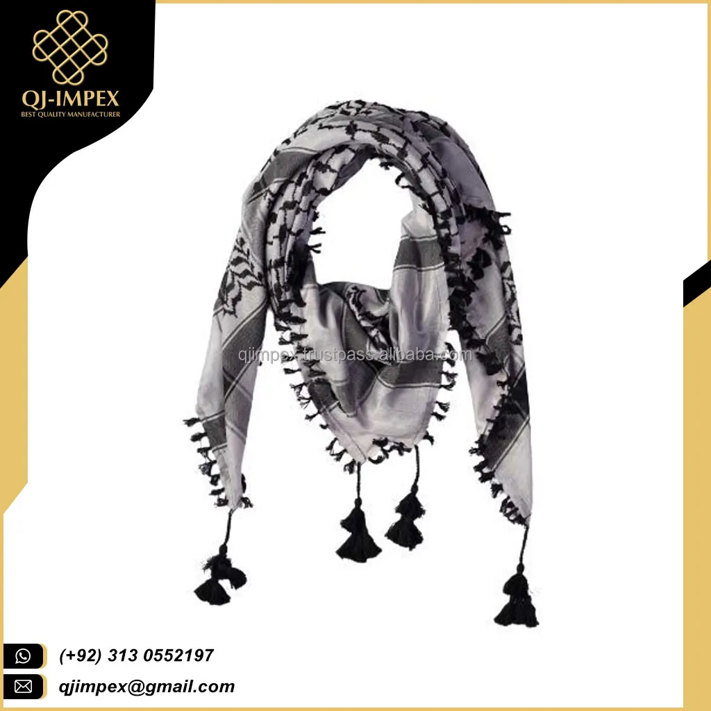 Arab Scarf Tactical Desert Palestine Keffiyeh Wrap 38 X 38 Inches ...