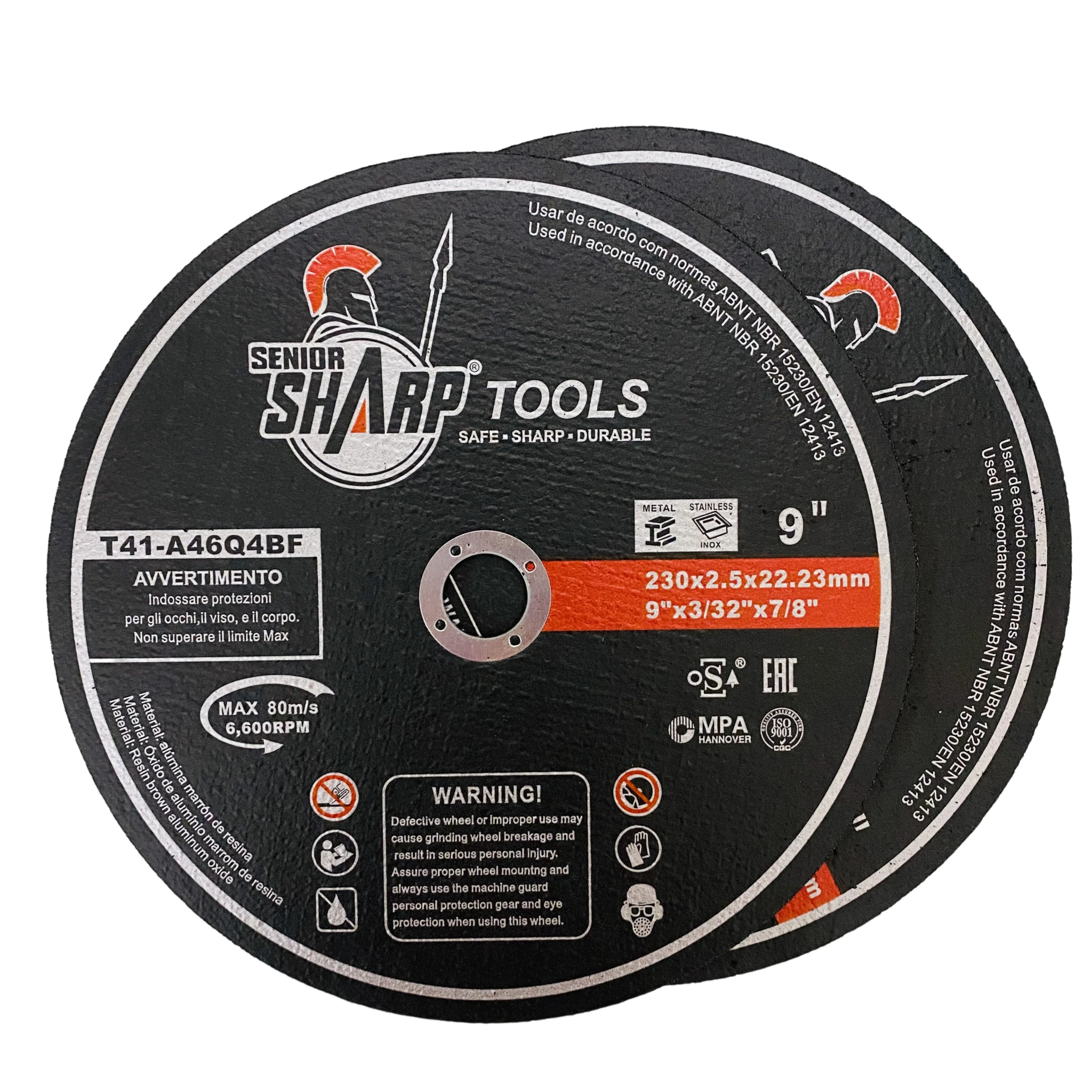 High Quality Best 9" Inch 230mm En12413 Abrasive Large Diameter Cut-off ...