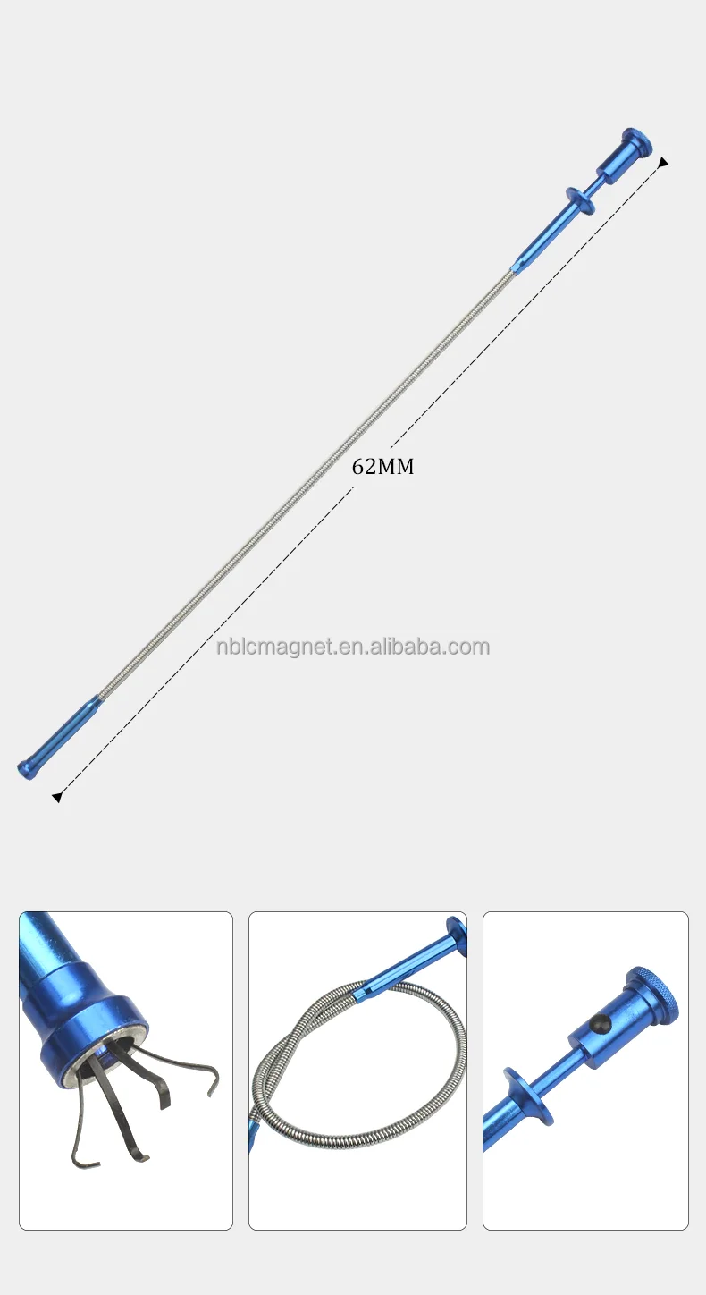 Magnetic Claws Pick Up Tool Magnet Long Reach Spring Grip Grabber ...