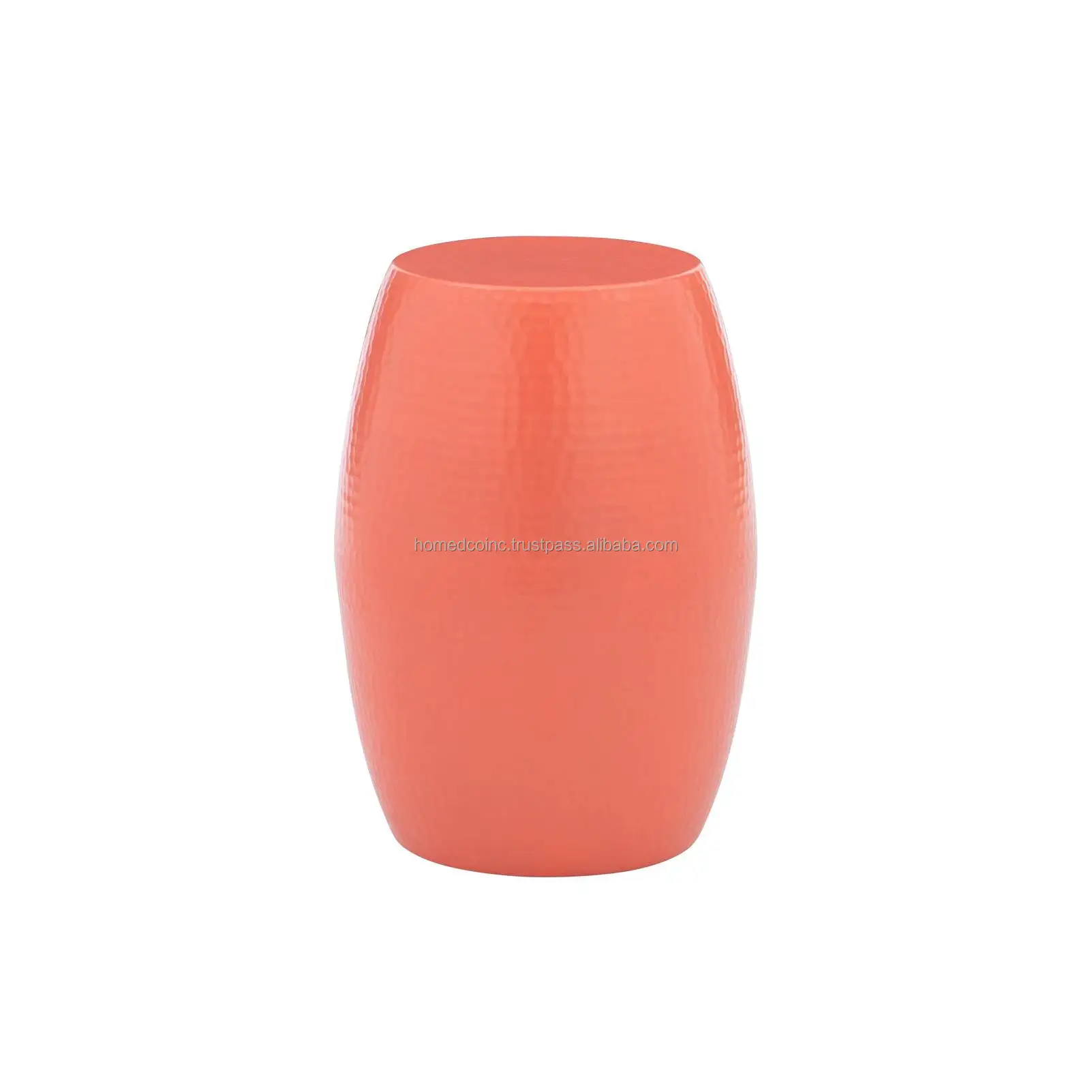 Premium Quality Metal Drum Barrel Shape Stools Hammered Bar Stools Side ...