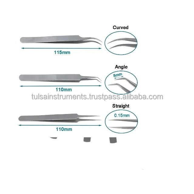 Autoclavable Fue Hair Transplant Forceps With Teeth Toothless Forceps ...