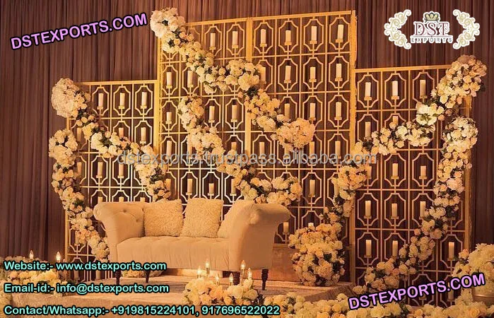 Impressive Wedding Reception Stage Metal Frames - Modern & Lightweight