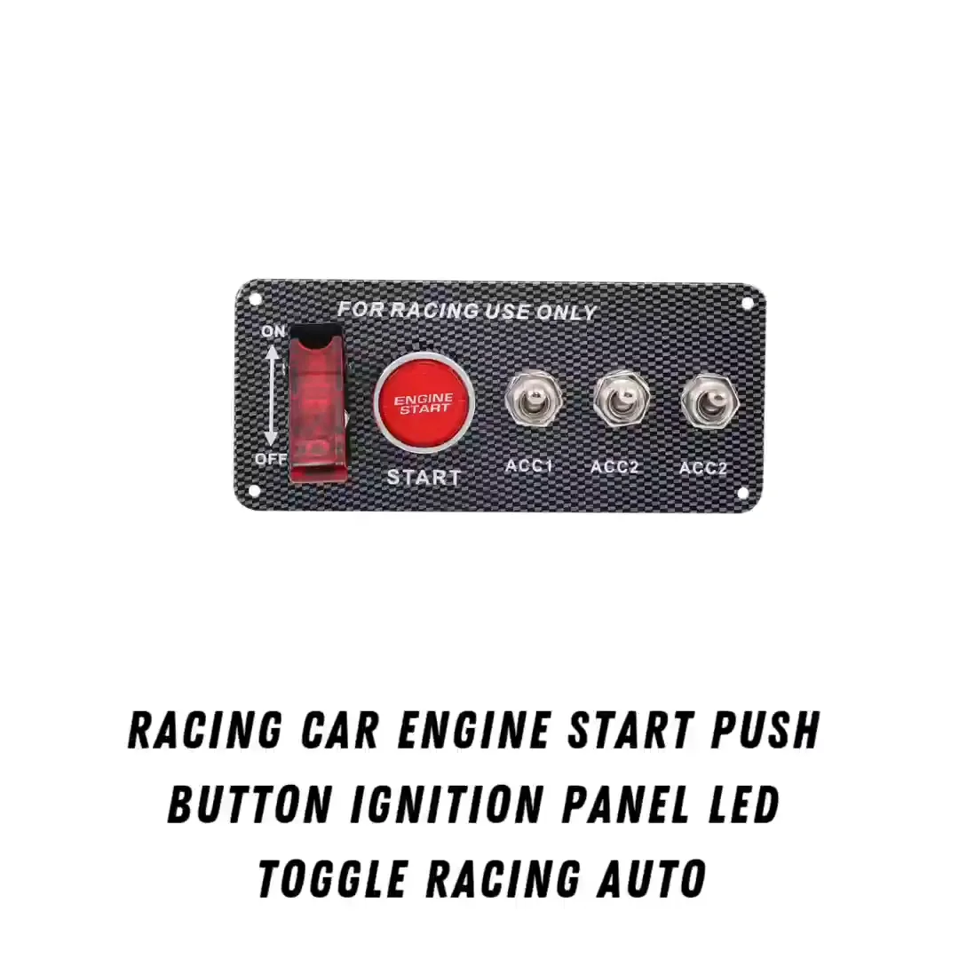 Racing Car Engine Start Push Button Ignition Panel Led Toggle Racing ...