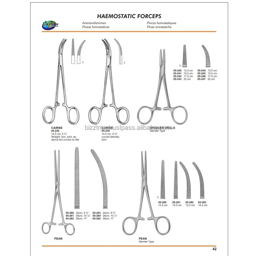 Hemostatic Forceps / The Basic Of Surgical Instruments / Artery Forceps ...