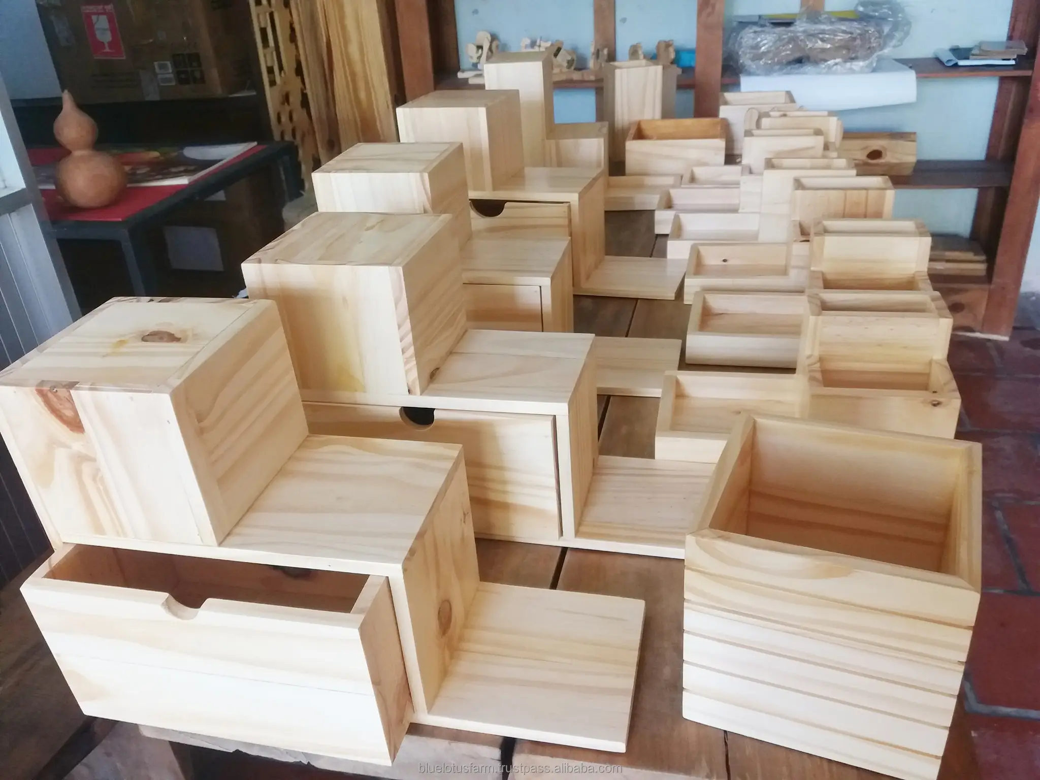 Wooden Desk Organizer Multi Function Office Supply Desk Stationary ...