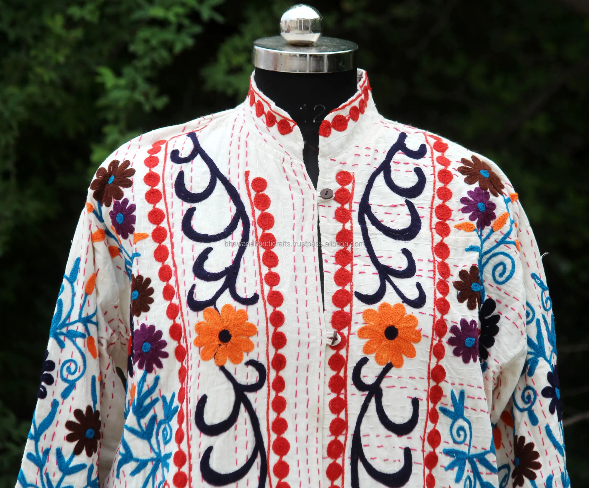 Uzbek Suzani Embroidered Jacket Autchentic Suzani Long Coat - Buy Women ...