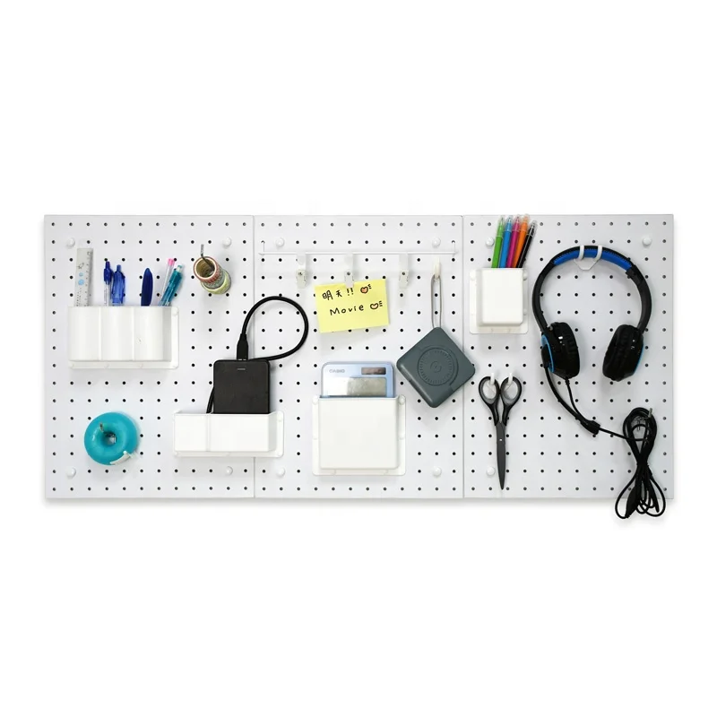 Self-adhesive Pegboard Storage Board Pegboard Organizer Wall Panel ...