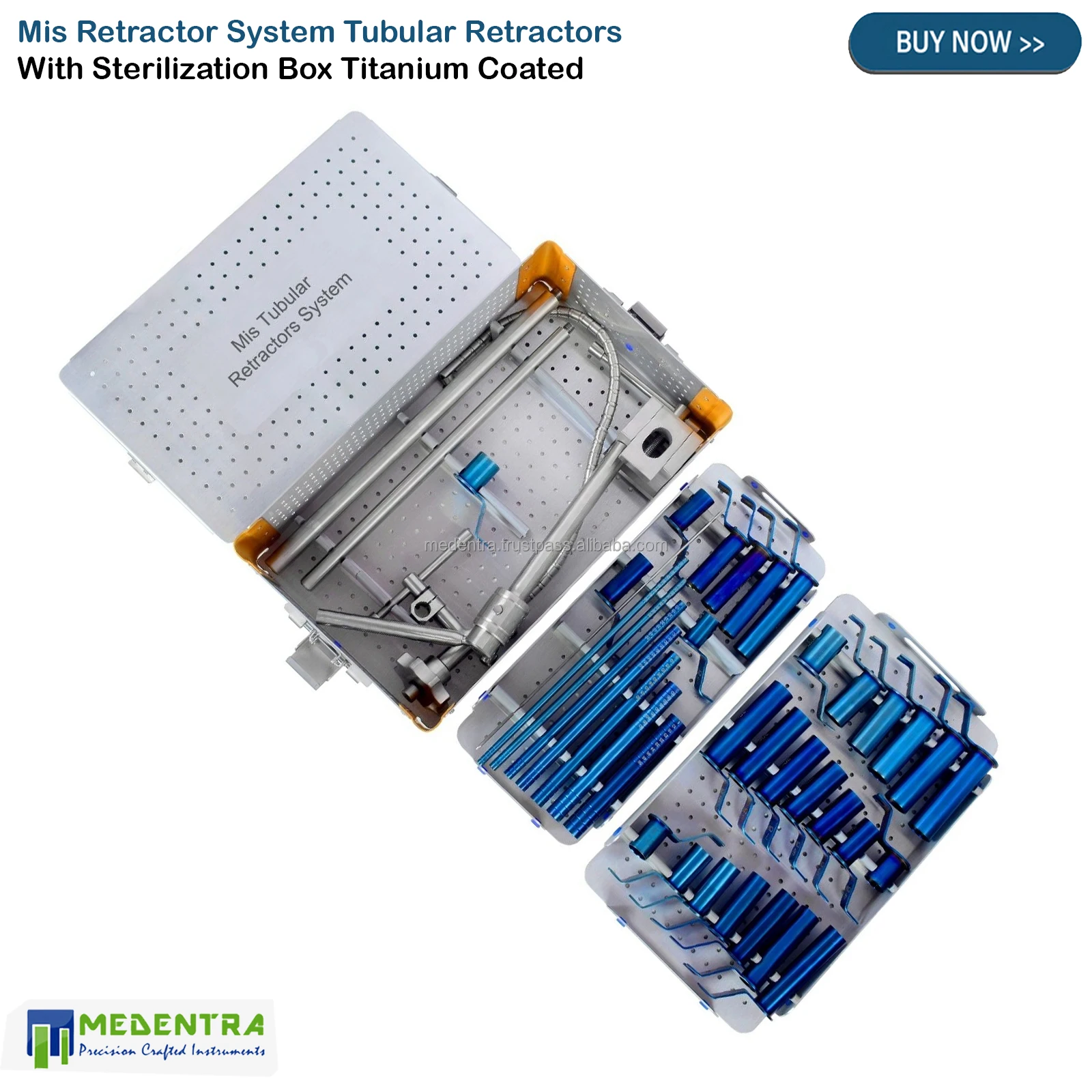 Mis Retractor System Tubular Spine Retractor With Sterilization Box ...