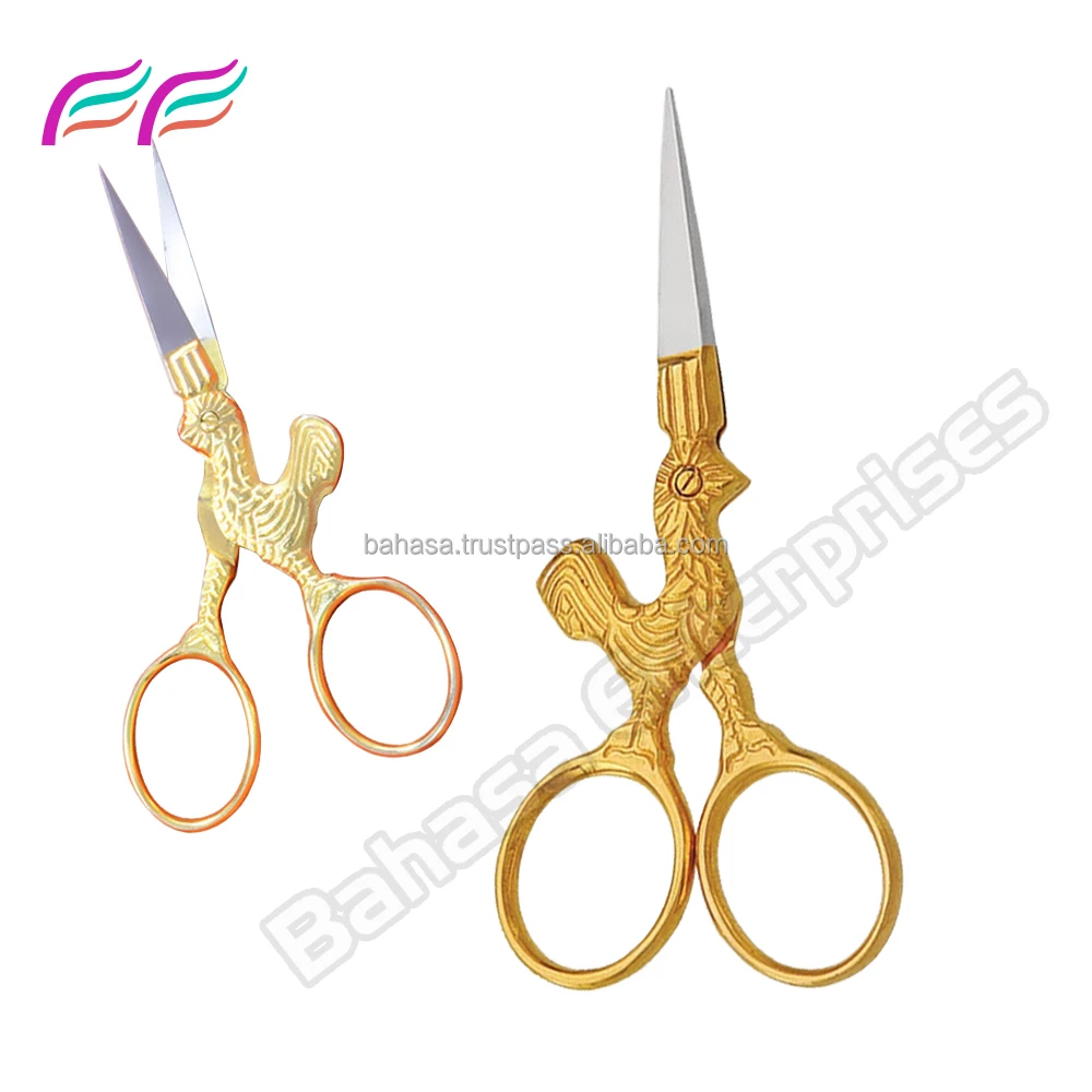 Customized Embroidery Nail Cuticle Scissors Eyelash Scissors Wholesale Embroidery Eyebrow ...