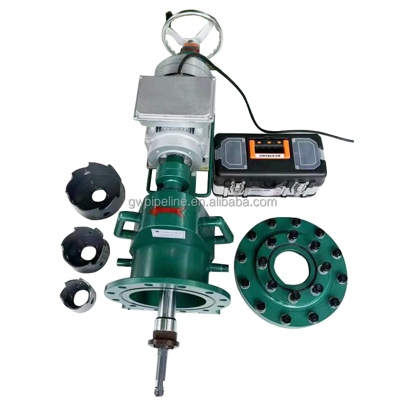 PN10, PN16, PN25 HT200 hot tapping machine water main pipedrill ...