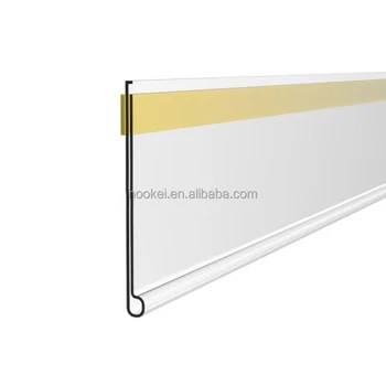 Supermarket Retail Plastic Pvc Acrylic Label Tag Adhesive Data Strip ...