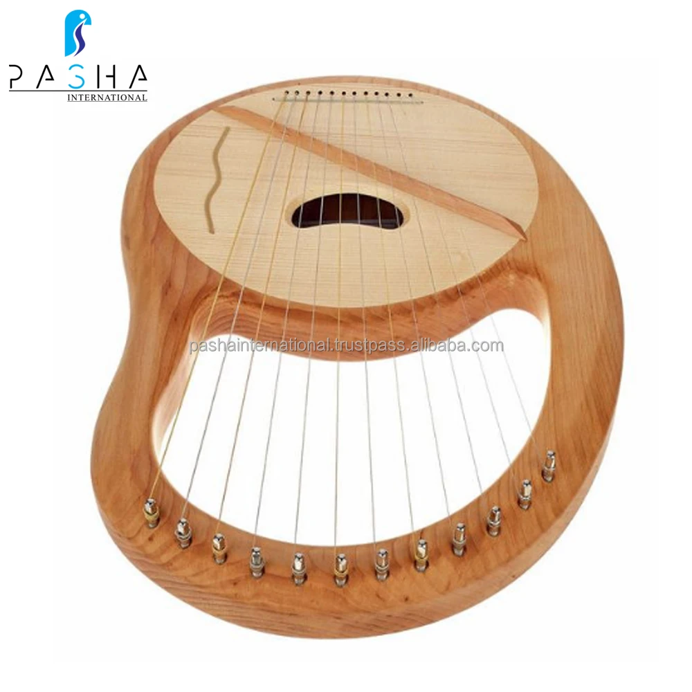 12 String Lyre Musical Instruments In Wholesale Price Wooden Material ...