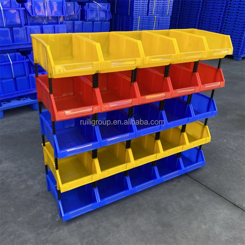 Warehouse Garage Plastic Container Bins Divided Type Plastic Bins - Buy ...