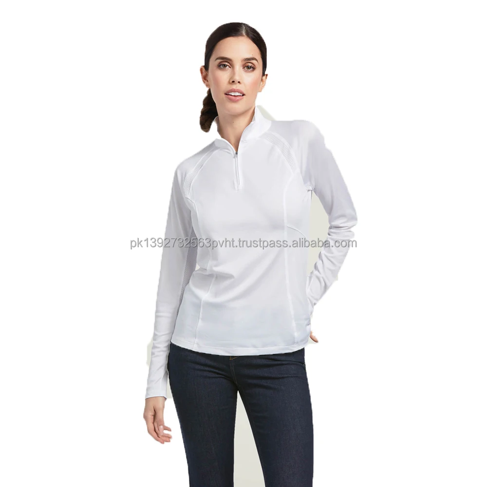 Horse Riding Base Layers Quick Dry Women Long Sleeve Shirt Equestrian ...