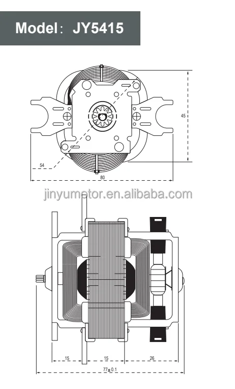Full Copper Universal Motors for Hair Dryers - 5415, 5420, 5425, 5430