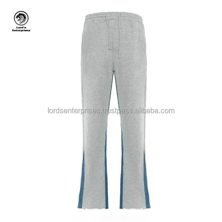 100% Cotton Custom Flared Sweatpants Loose Men Flared Jogger Pant ...