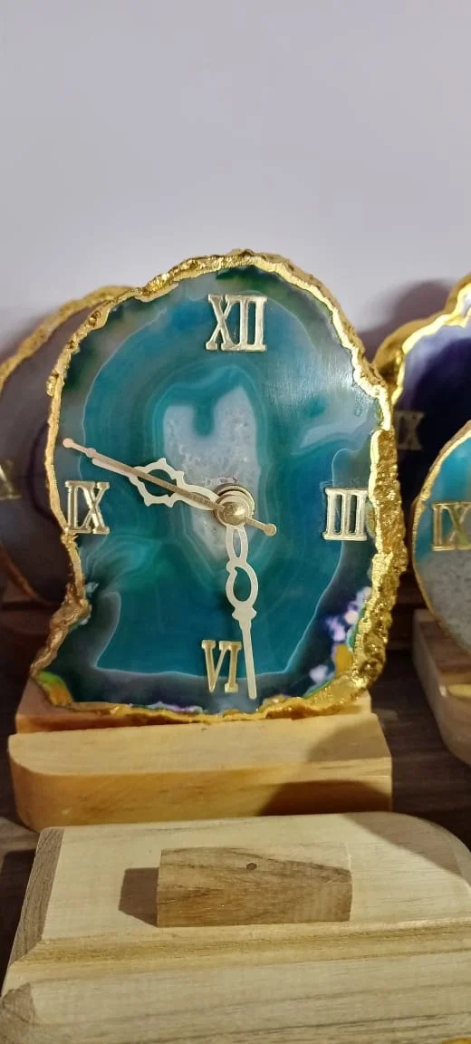 High Quality Natural Agate Coaster Watch With Agate Gold Plating ...