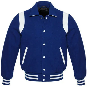 Style Custom Varsity Jacket Blue Color Packet Men's Melton Wool Varsity ...