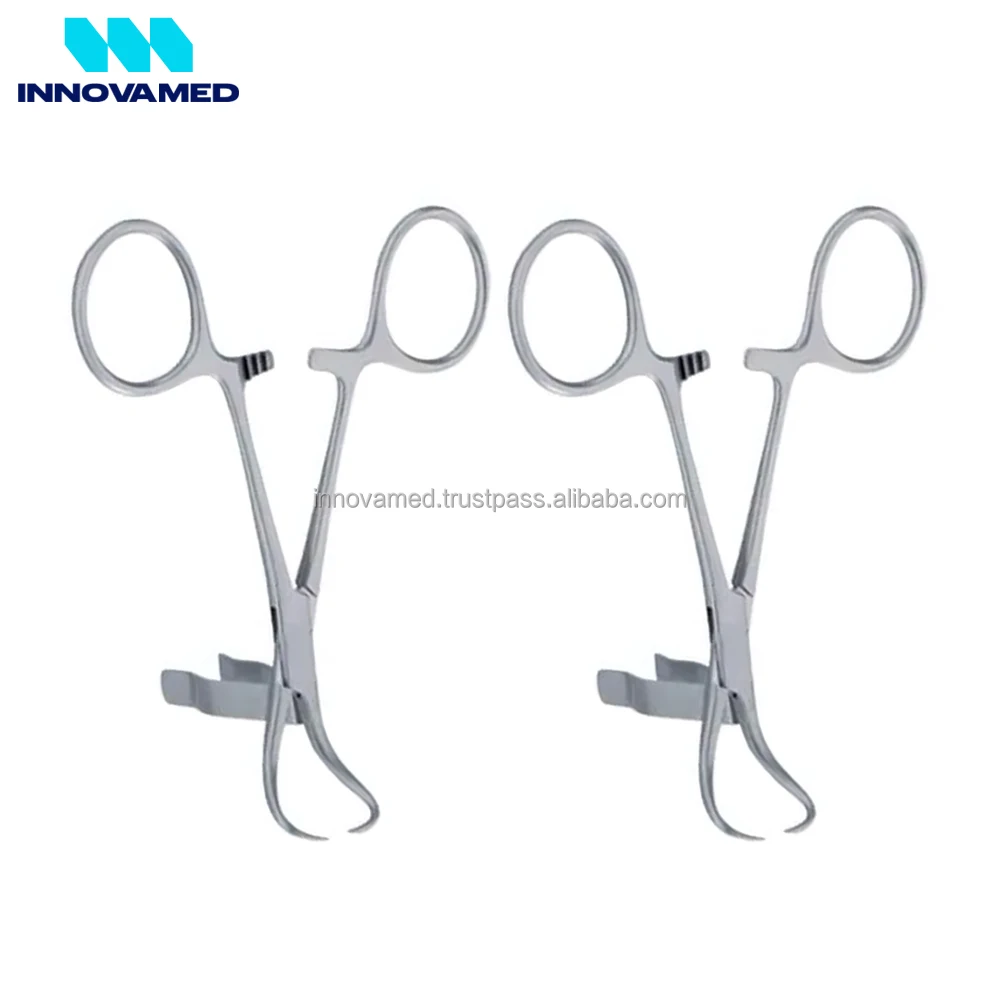 Customized Made Towel Clamps Straight Curved Surgical Forceps 13.5 With ...